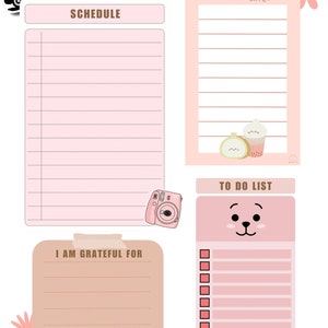 Pink Theme Planner, Aesthetic Planner, Undated Digital Planner ...