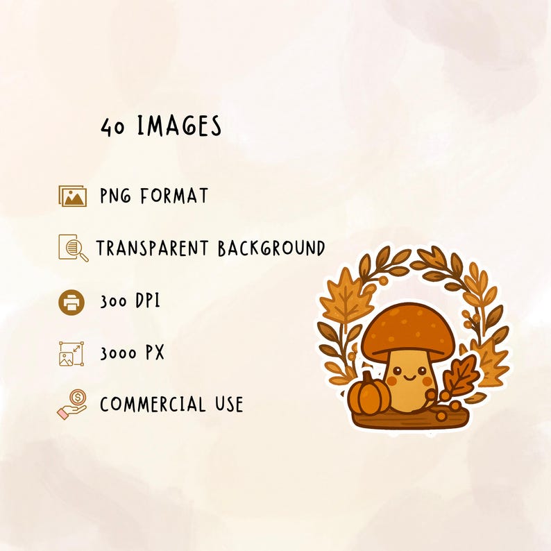 Autumn Clipart Bundle: Cozy Fall Planner Stickers & Journal Inserts - Etsy