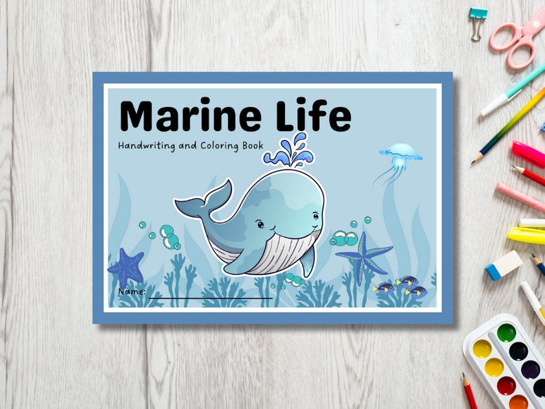 30 Printable Marine Animals Coloring Books for Kids and Toddlers ...