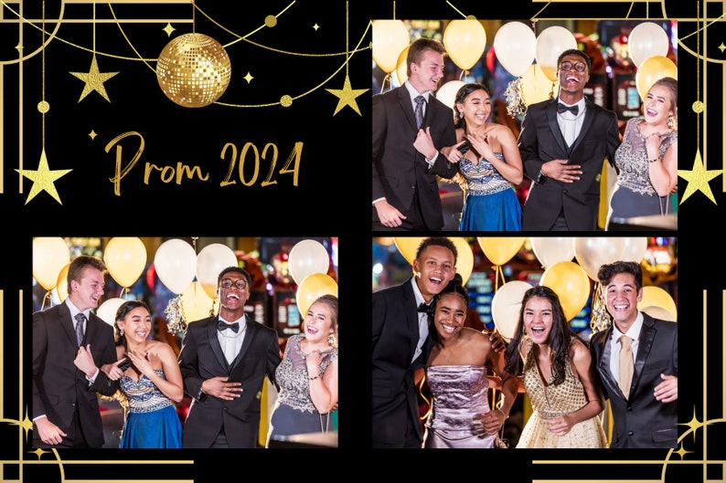 Prom 2025 Photo Booth Template Overlay 2x6 and 4x6, Prom Night, Class ...