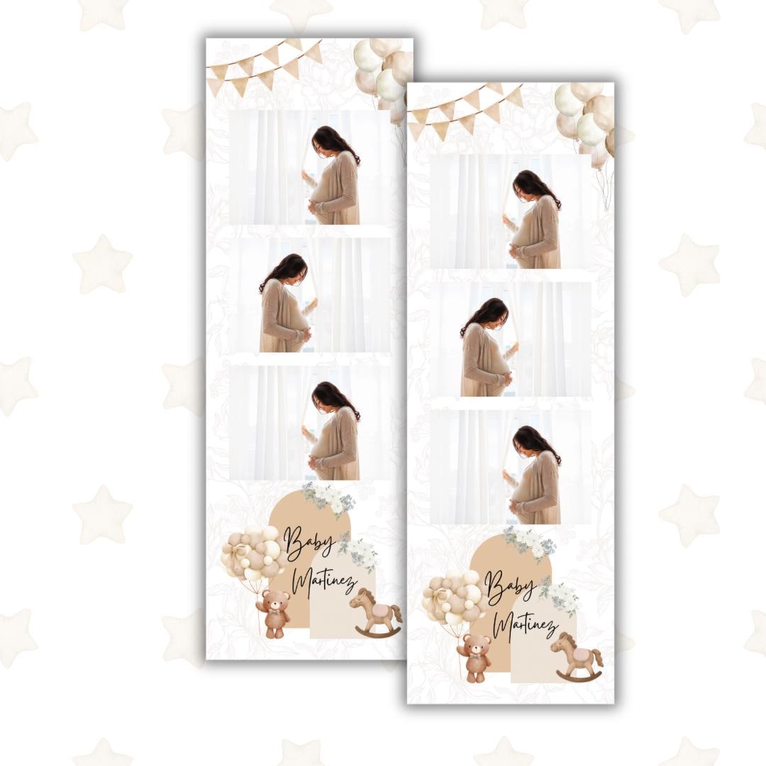 Gender Neutral Photo Booth Template (2x6 PNG, JPG, Instant Download) - Etsy