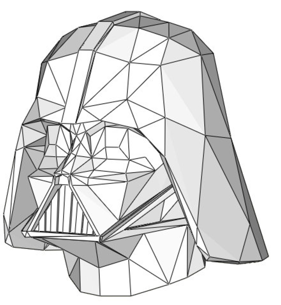 Darth Vader. PDF Template to Print, Glue or Weld. Digital Download ...
