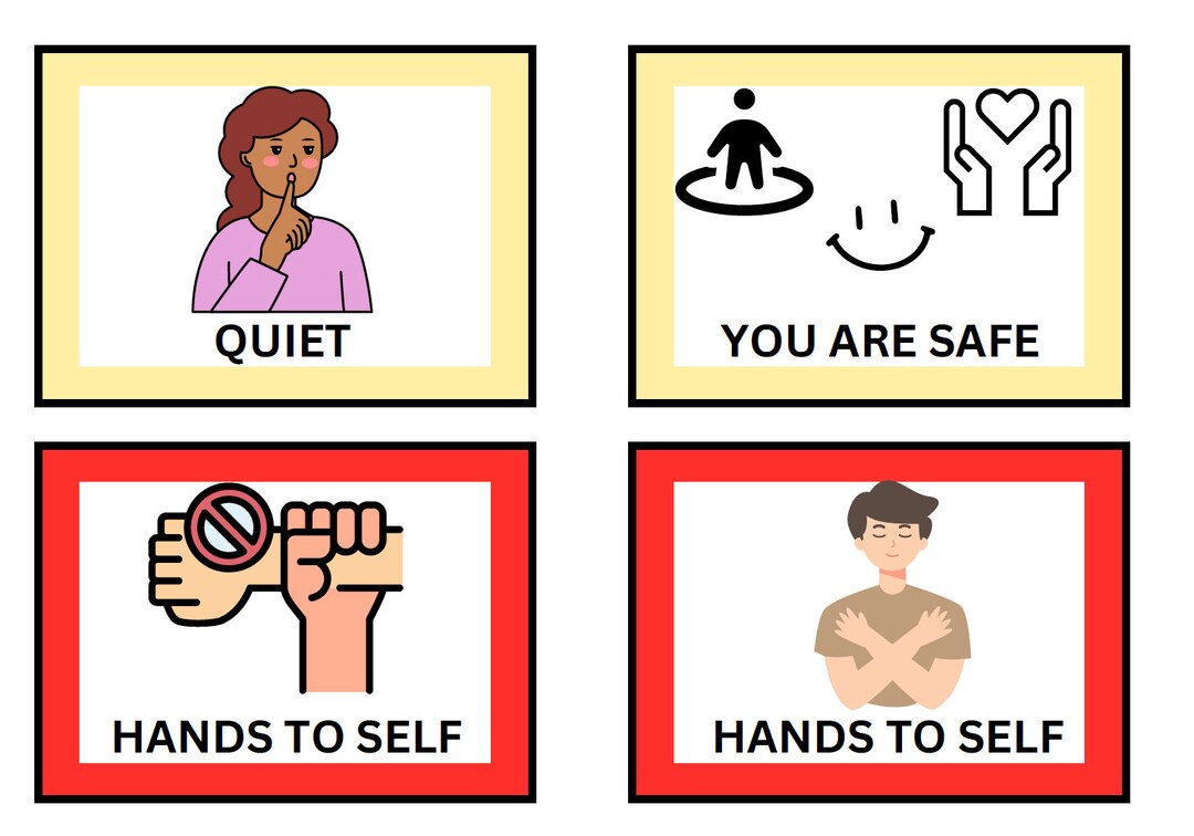 Lanyard Visual for Special Education - Etsy