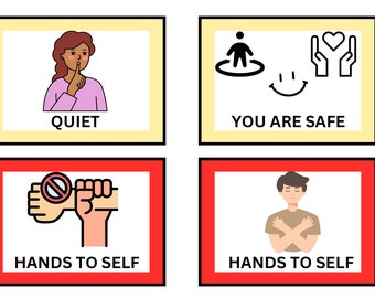 Visuals for Lanyard Special Education Visuals - Etsy