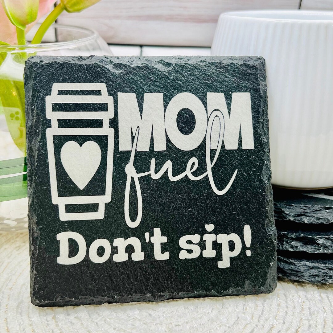 Personalized Slate Coaster for Mom, Engraved Home Decor - Etsy