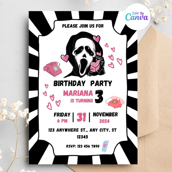 Scream Birthday Decorations - Etsy