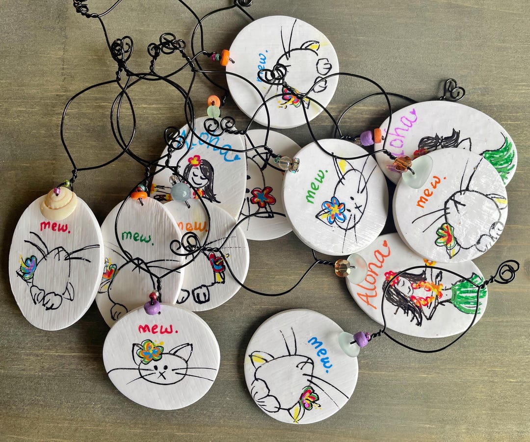 Mew Kitty & Hula Girl Ornaments - Etsy