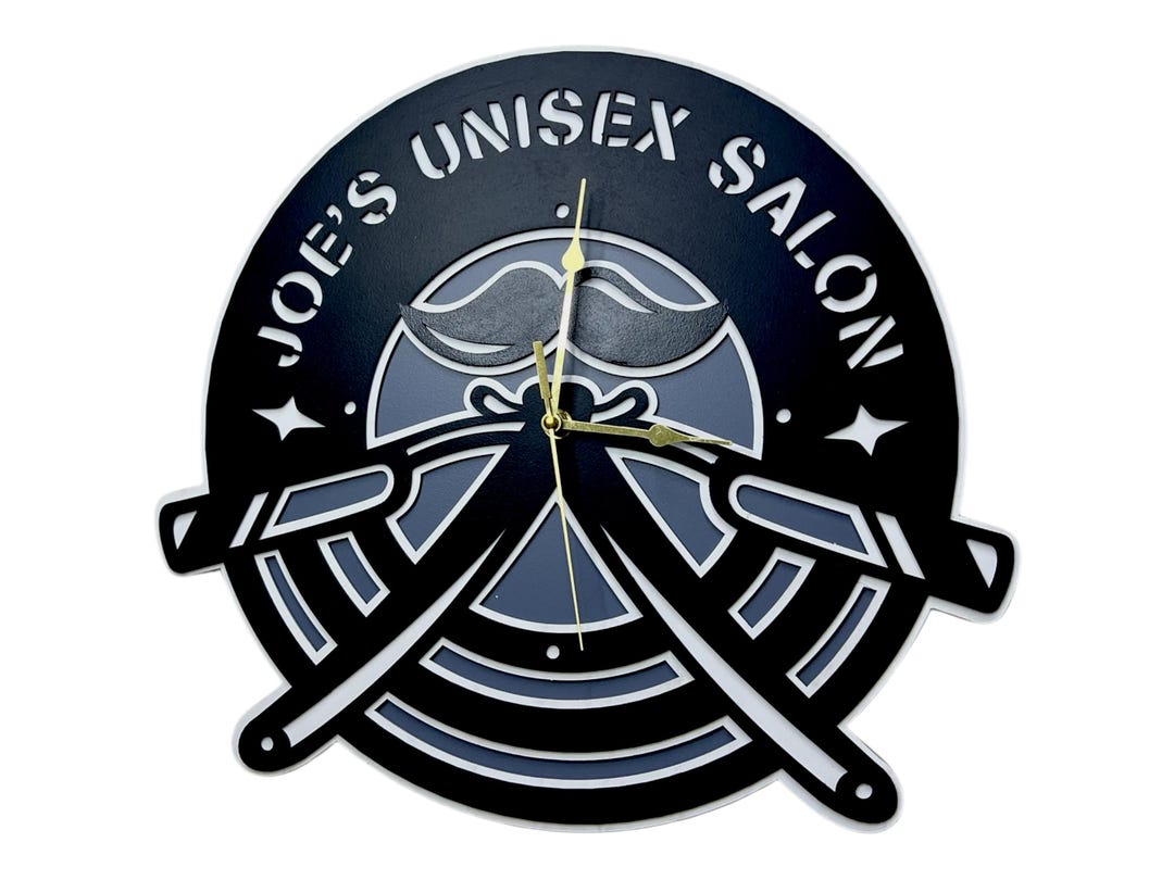 Personalized Wood and Acrylic Clock Signs With Lighting - Indoor ...