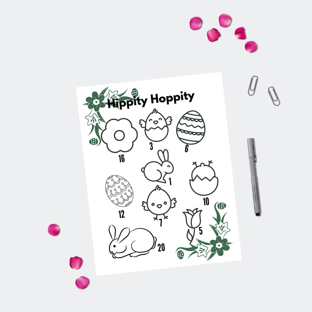 Hippity Hoppity Easter Savings Challenge, Instant Download PDF - Etsy