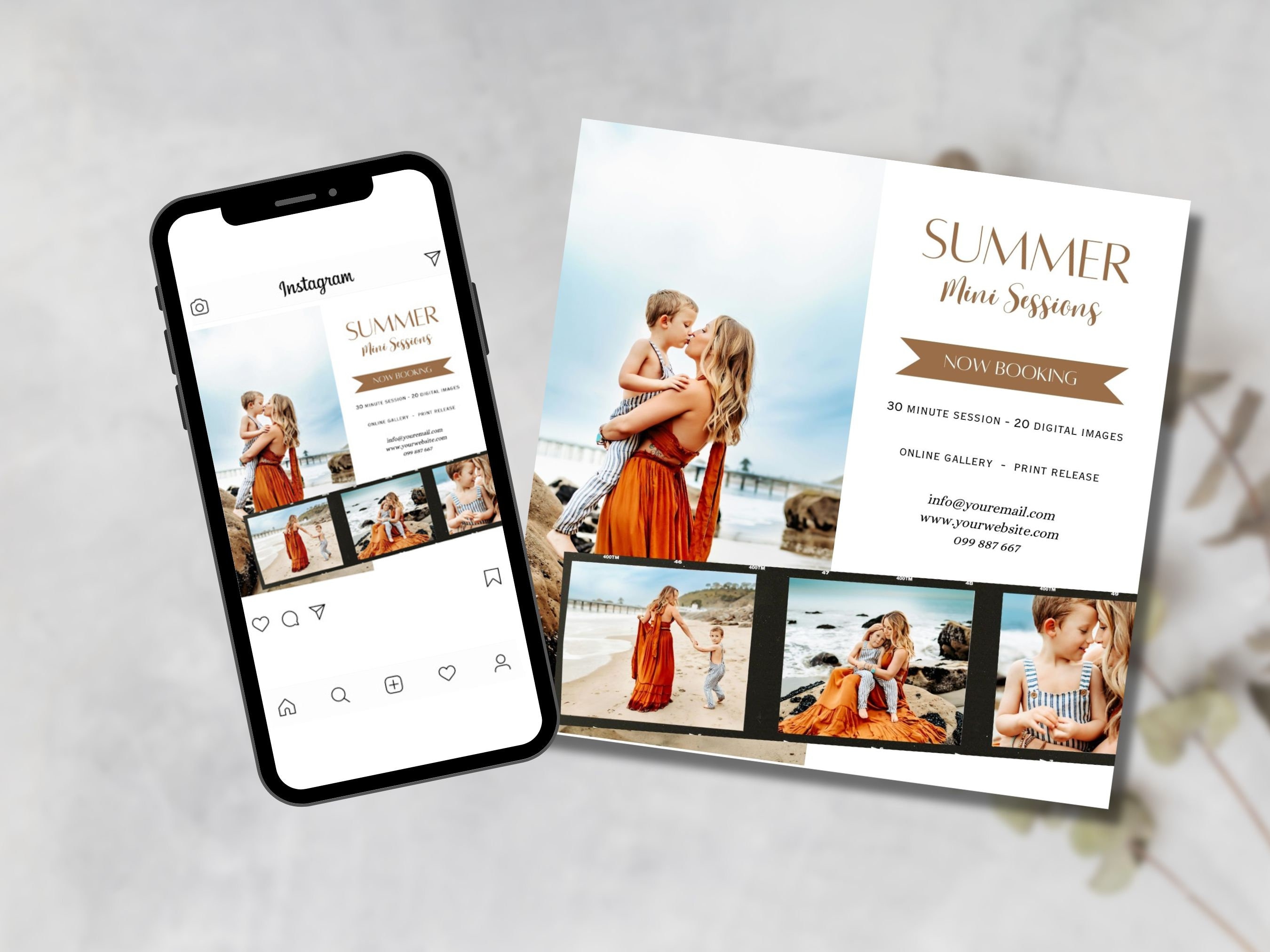 Summer Mini Session Template for Photographers, Photography Mini ...
