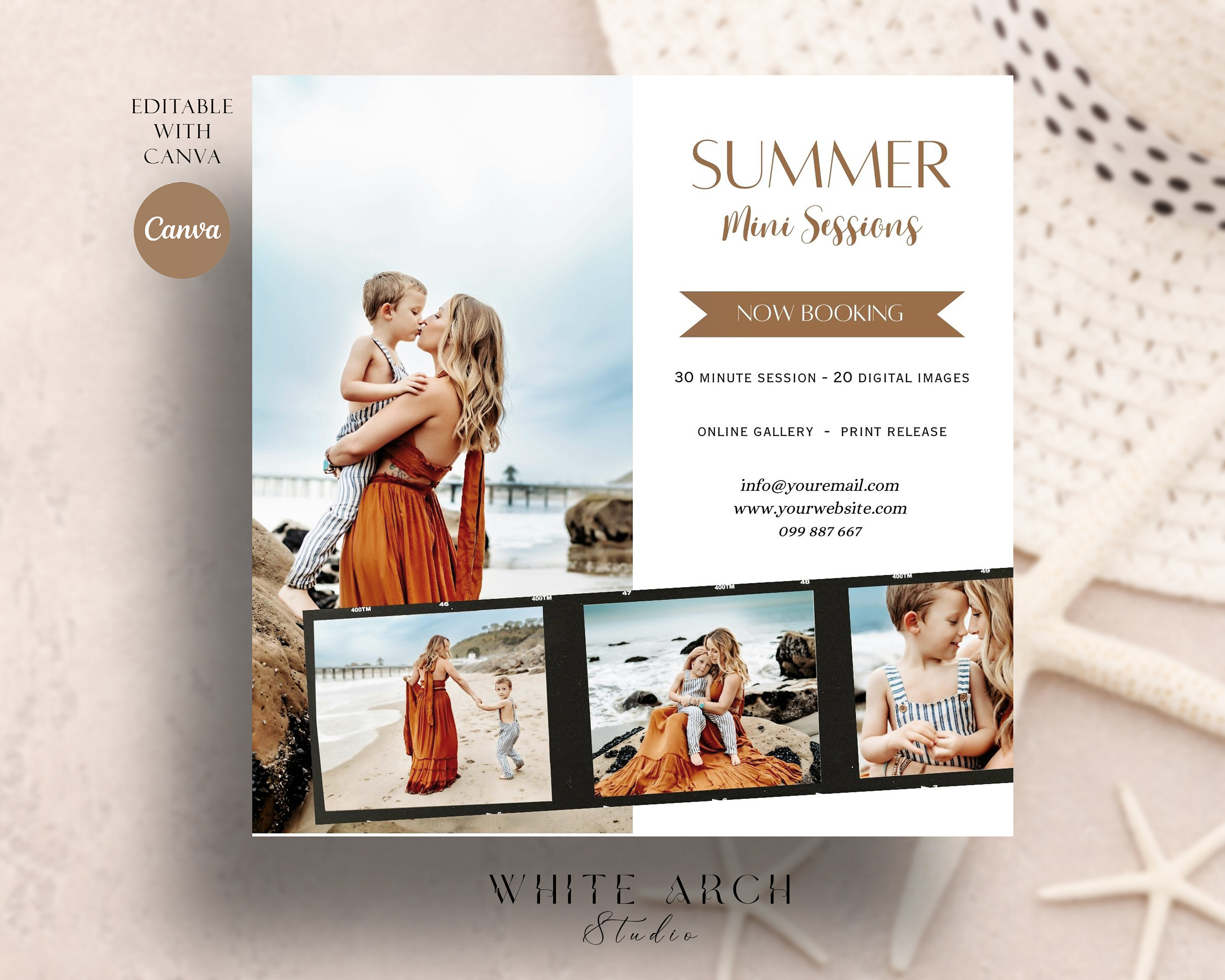 Summer Mini Session Template for Photographers, Photography Mini ...