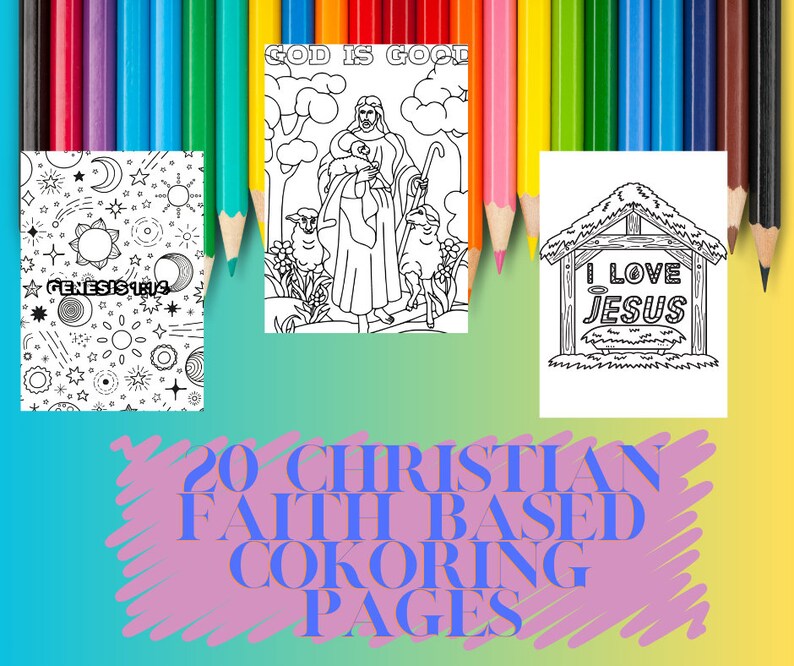 20 Bible Verse Coloring Pages for Adults/kids | Christian Coloring Book ...