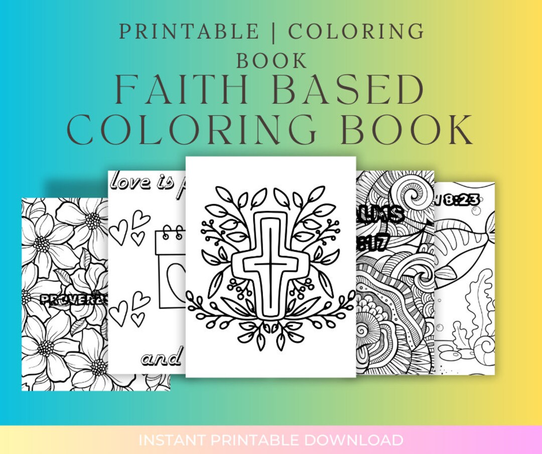 20 Bible Verse Coloring Pages for Adults/kids | Christian Coloring Book ...