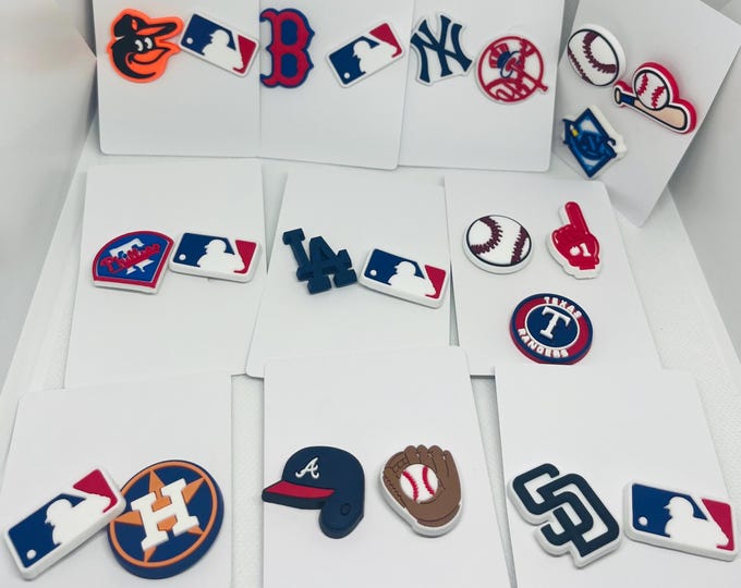 MLB Baseball Croc Shoe Charms NL AL Baseball Teams - Etsy