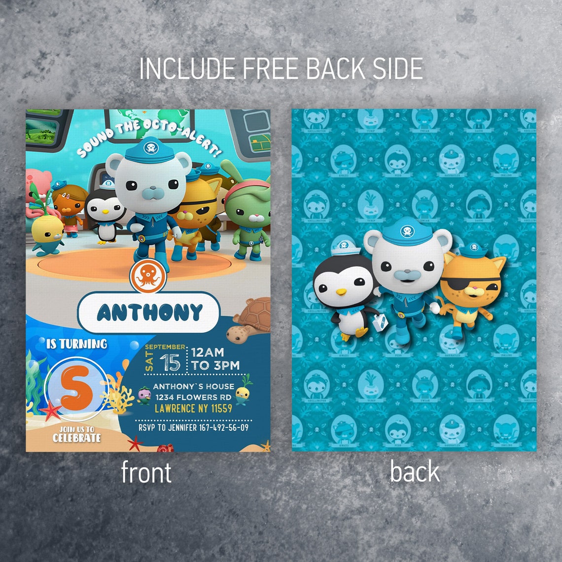 Octonauts Invitation, Printable Editable Birthday Invite, Captain ...