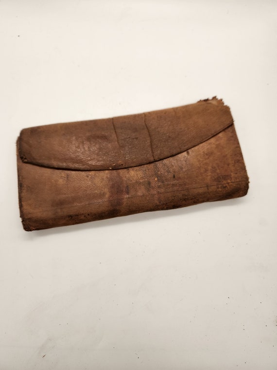 Antique Victorian Leather Banker's Wallet: 1800s Mult… - Gem