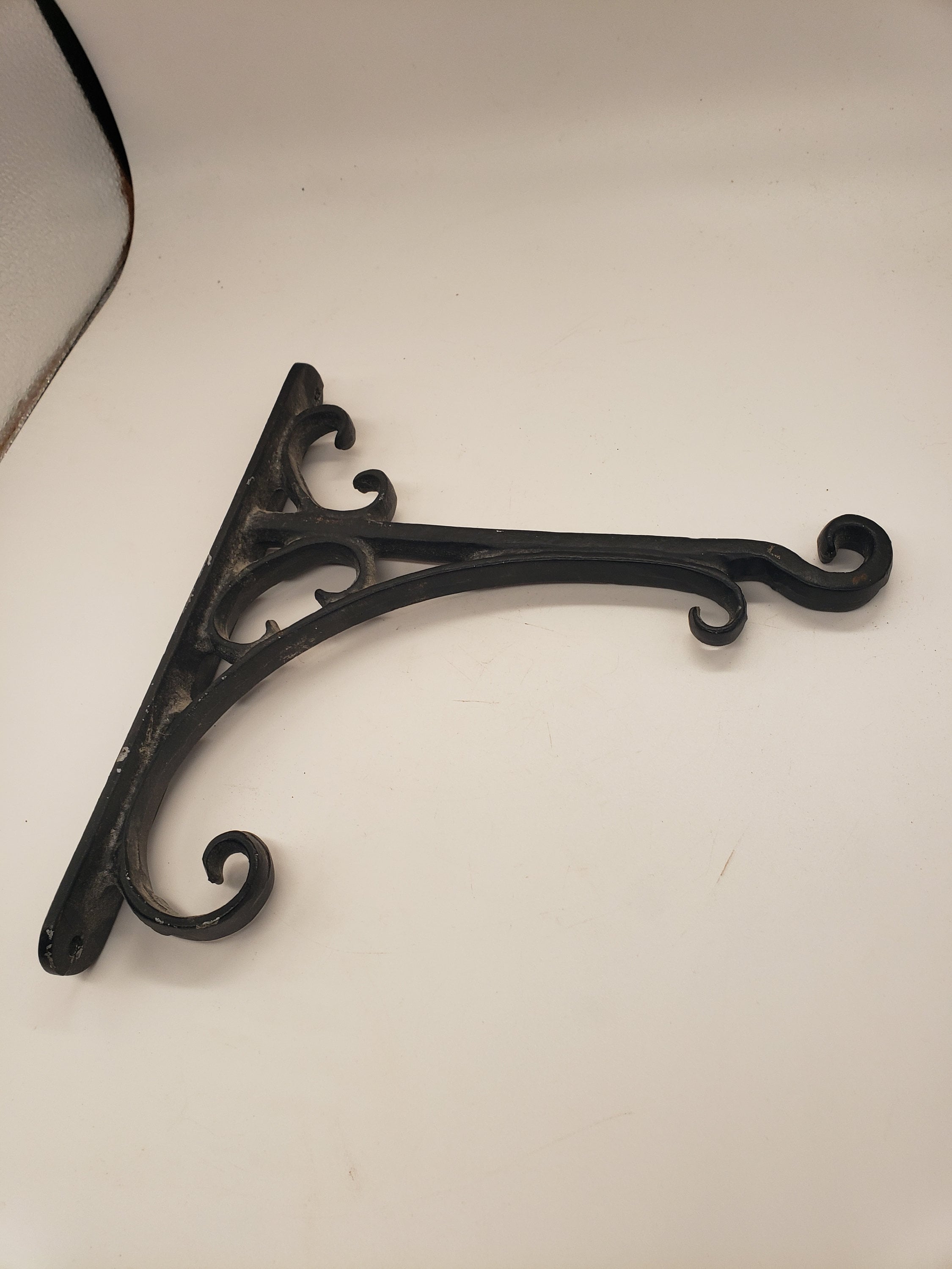 Antique Wrought Iron Sign Holder, Art Nouveau Sign Holder, 8 Wall Base ...