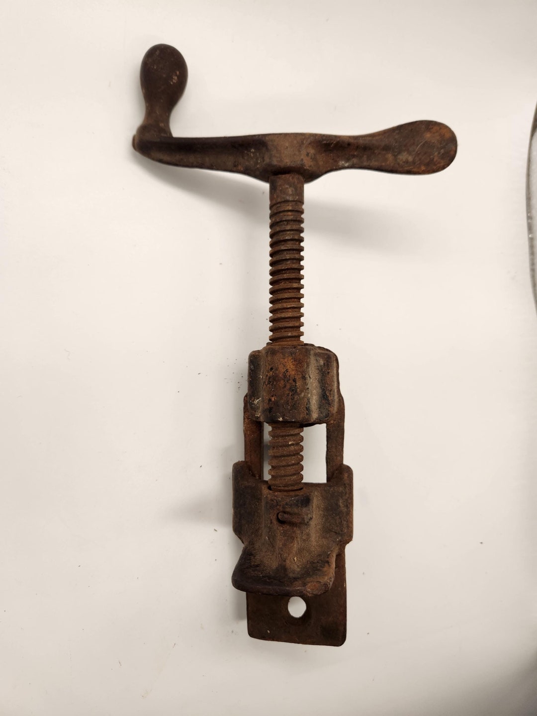 Cast Iron Antique Woodworking Bar Clamp, Wood Bar Clamp, Cast Iron Bar ...