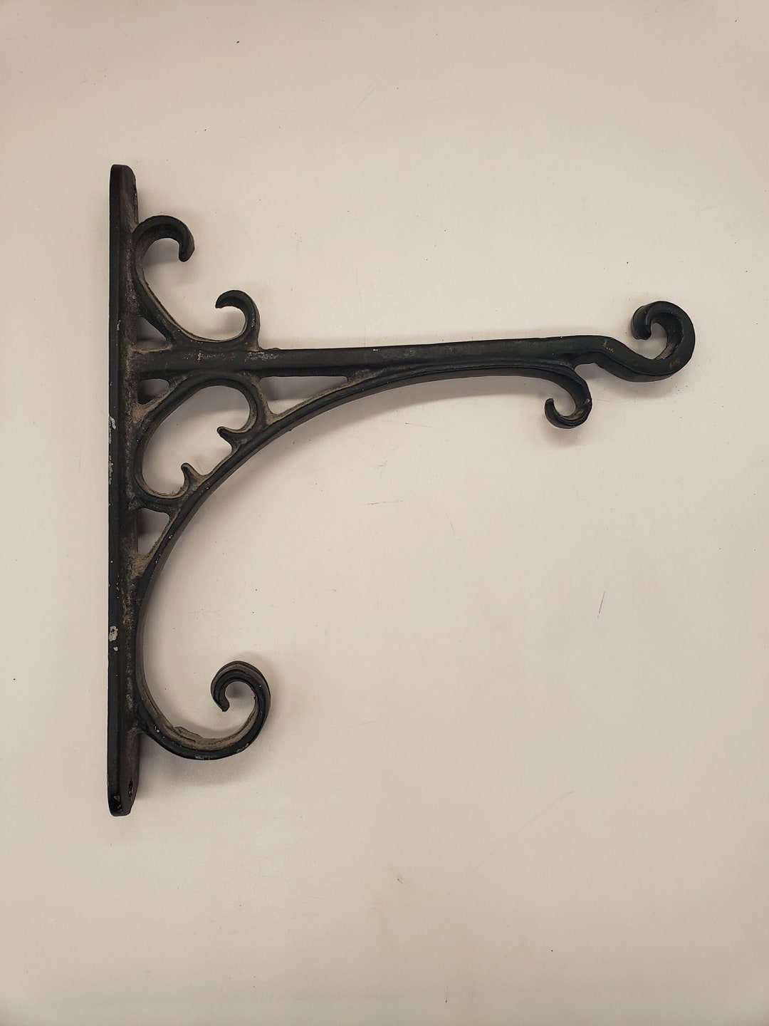 Antique Wrought Iron Sign Holder, Art Nouveau Sign Holder, 8 Wall Base ...