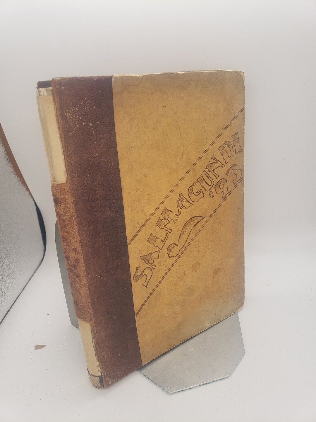 1893 Colgate University Salmagundi Yearbook, Leather Bound and ...