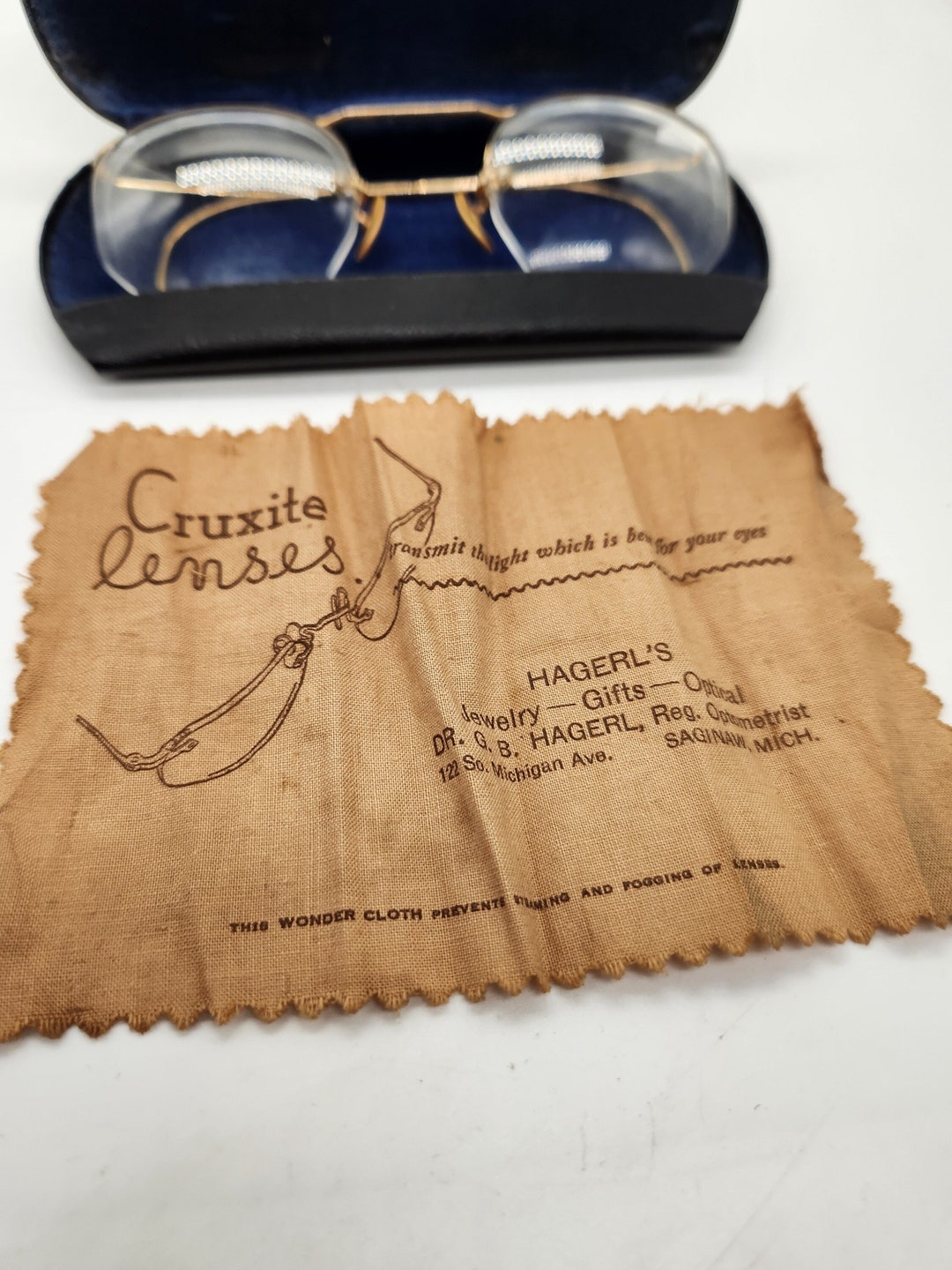 Late 1800s/early 1900s 1/10 12K GF Vintage Eyeglasses With Cruxite ...