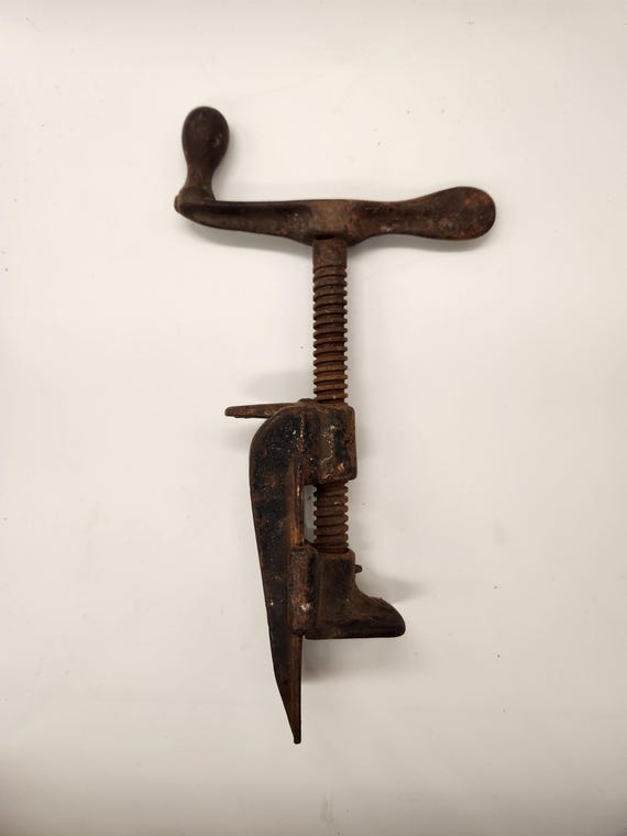 Cast Iron Antique Woodworking Bar Clamp Wood Bar Clamp Cast Iron Bar Clamp Primitive Early 1900s Wood Bar Clamp Antique Clamp Etsy