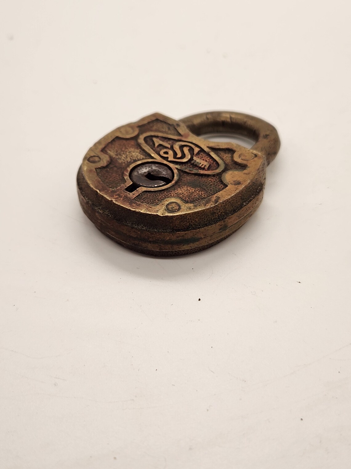 Vintage Brass Slaymaker Brand Padlock, Locked Padlock With No Key ...