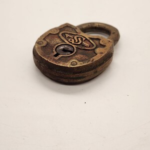 Vintage Brass Slaymaker Brand Padlock, Locked Padlock With No Key ...