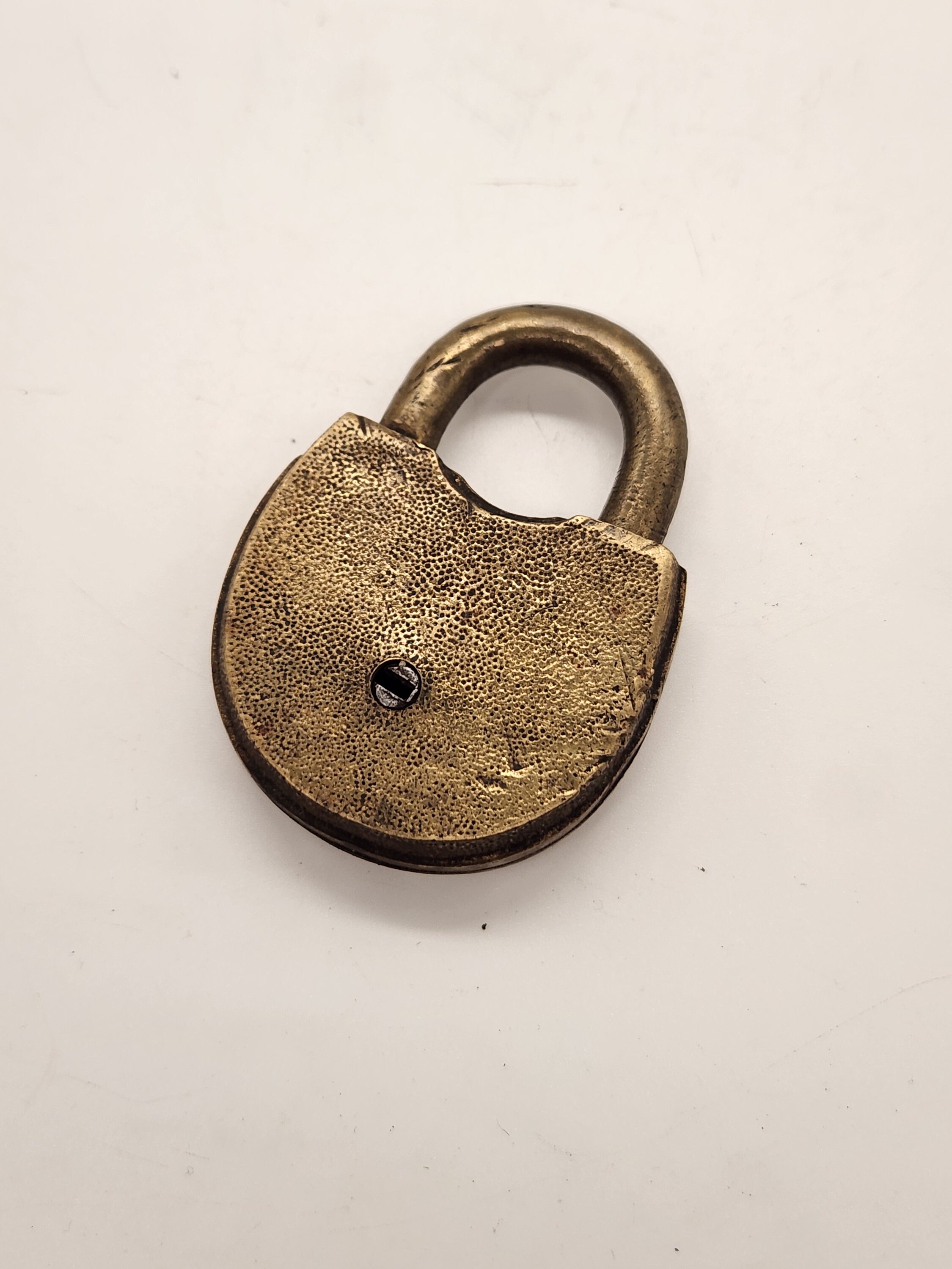 Vintage Brass Slaymaker Brand Padlock, Locked Padlock With No Key ...