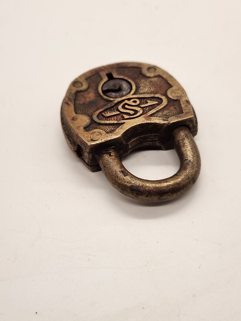Vintage Brass Slaymaker Brand Padlock, Locked Padlock With No Key ...