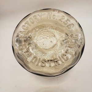 Early 1900s Candy Jar, Early 1900s Glass Humidor, Hand Blown Glass ...