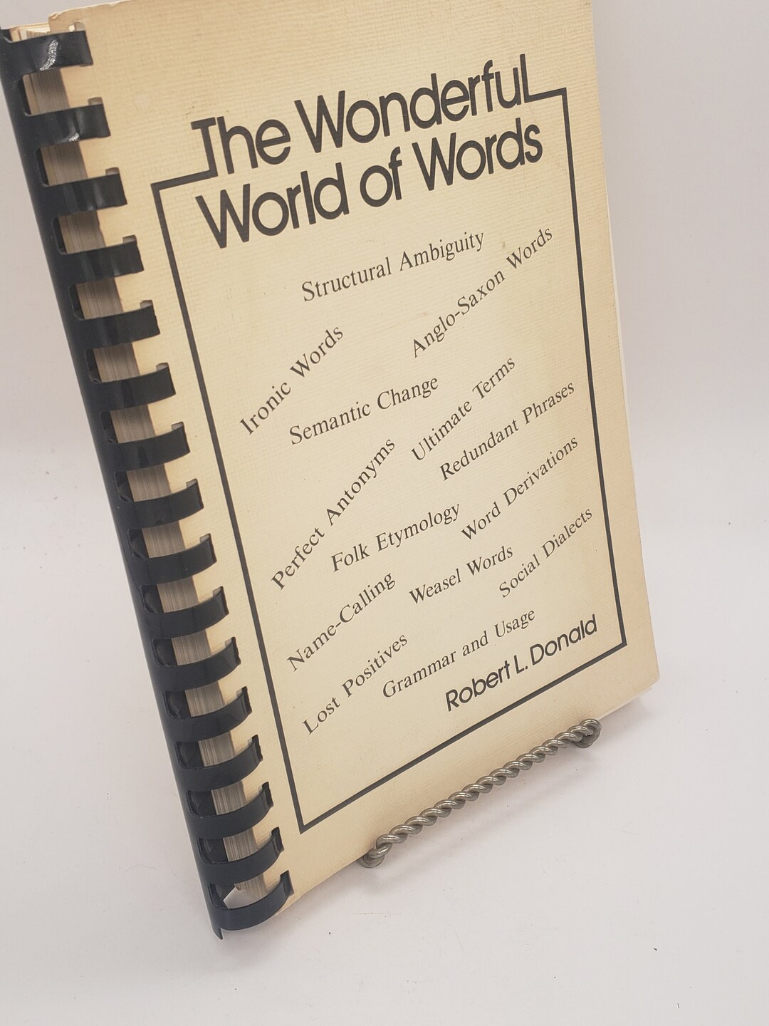 The Wonderful World of Words by Robert L. Donald, One of a Kind Copy ...