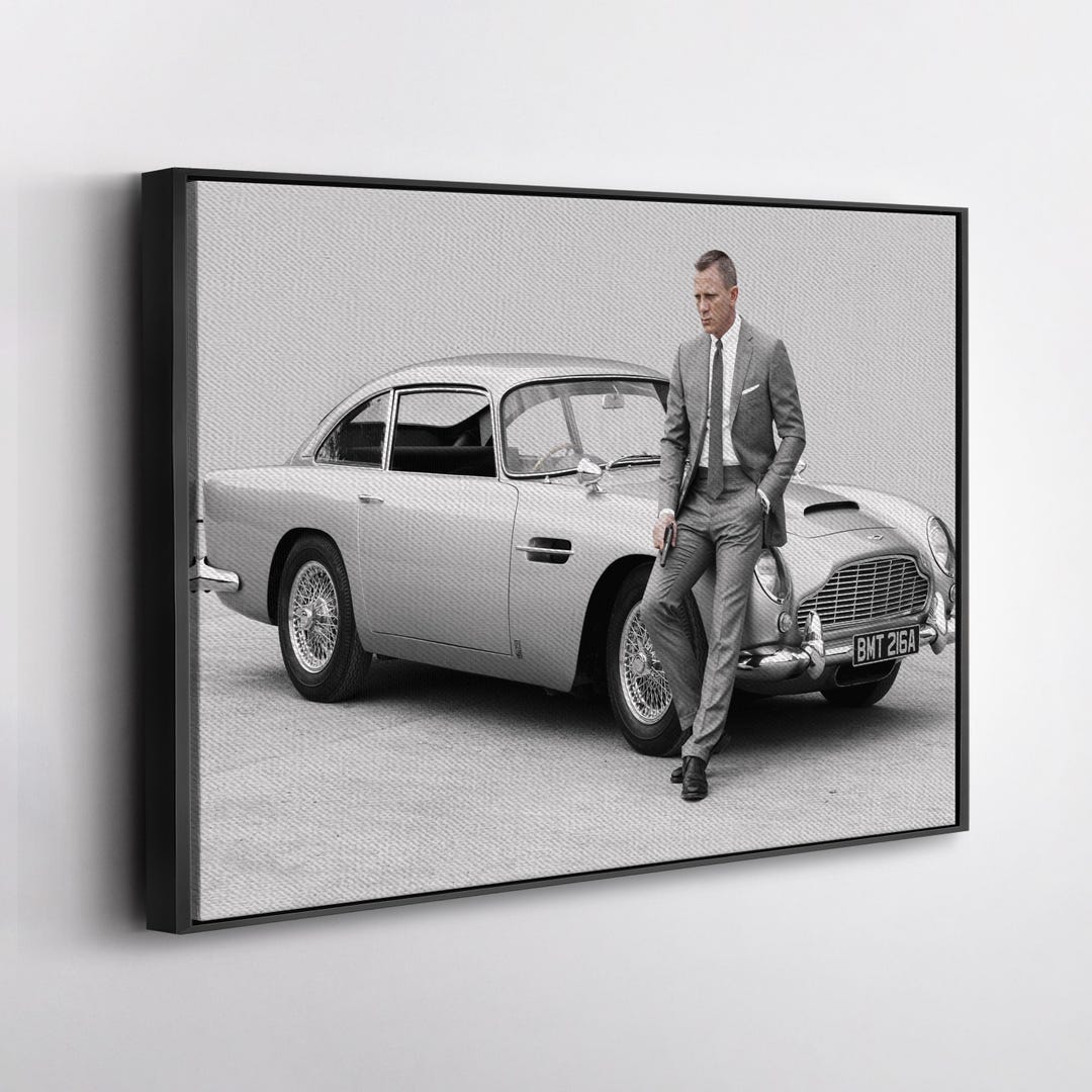 Aston Martin DB5 Poster – James Bond Skyfall Canvas Wall Art Featuring ...