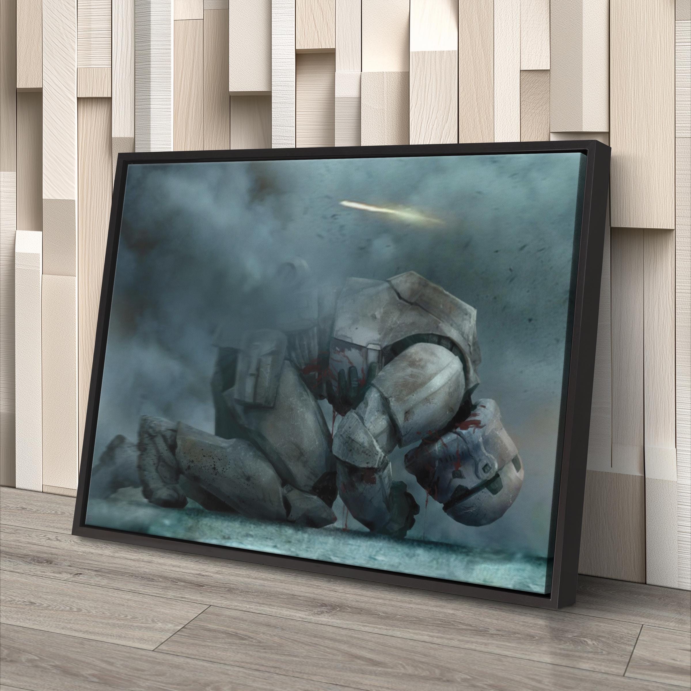 Star Wars Poster – Fallen Stormtrooper Canvas Wall Art – Iconic Sci-fi ...