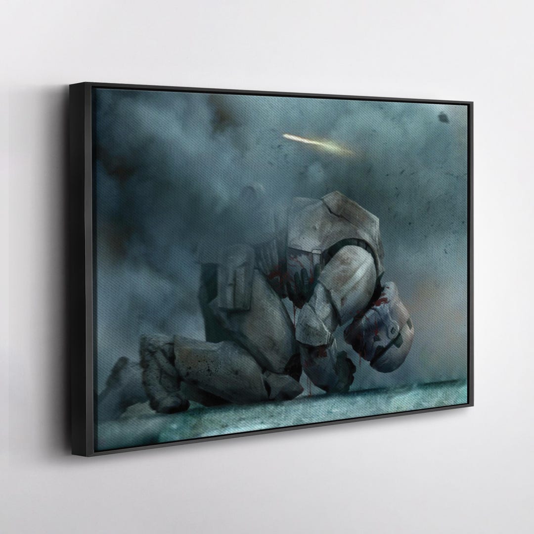 Star Wars Poster – Fallen Stormtrooper Canvas Wall Art – Iconic Sci-fi ...