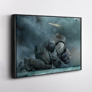 Star Wars Poster – Fallen Stormtrooper Canvas Wall Art – Iconic Sci-fi ...