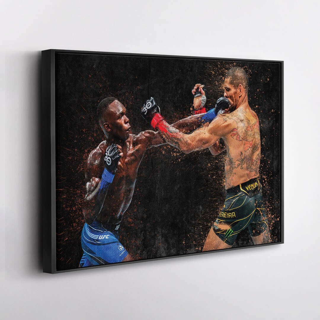 Alex Pereira Vs Israel Adesanya 2 UFC Canvas Wall Art Print – MMA ...