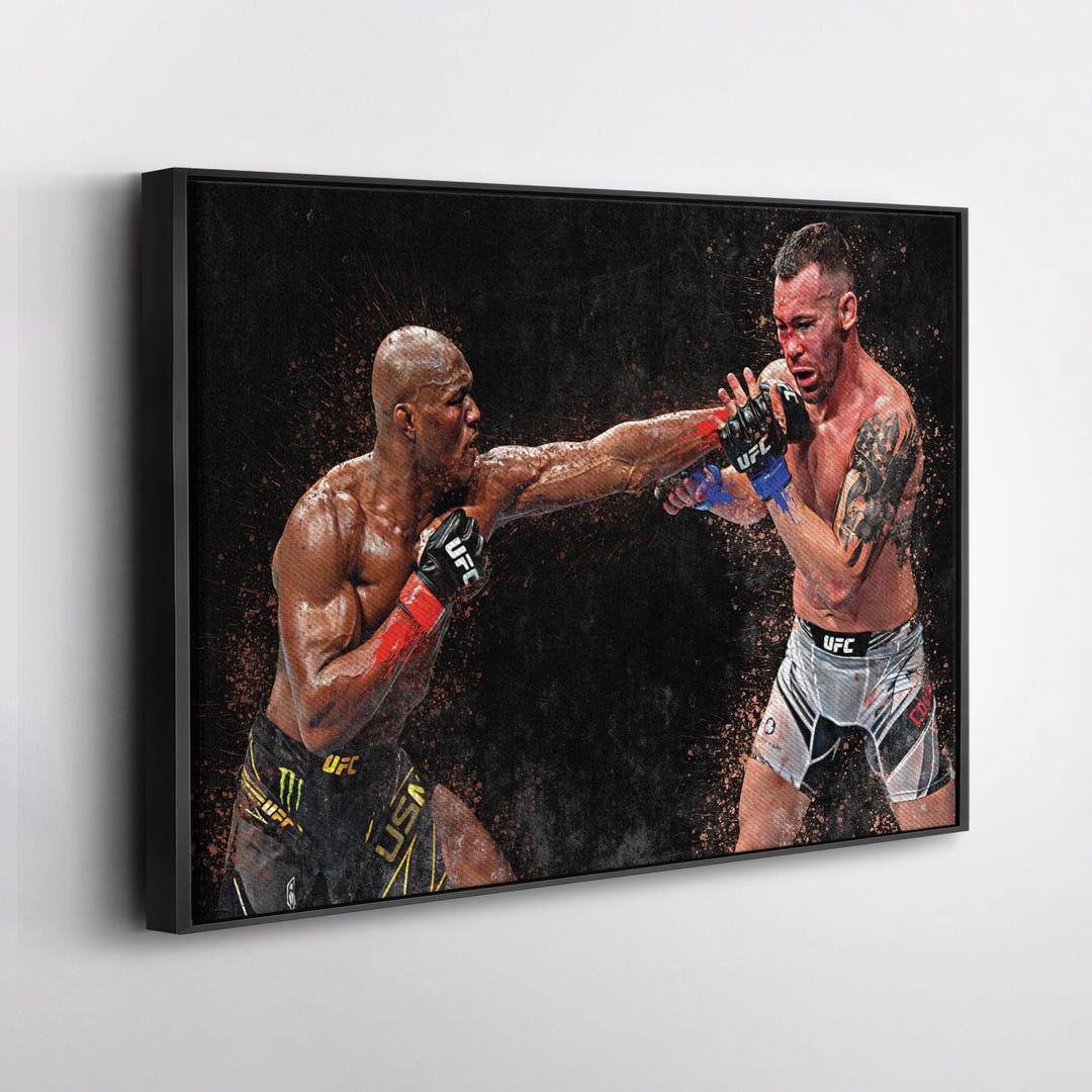 Kamaru Usman Vs Colby Covington UFC Canvas Wall Art Print – MMA Fight ...