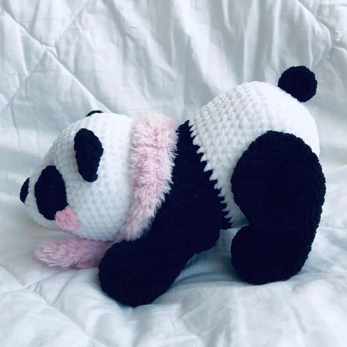 Cute Knitted Panda, Knitting Warmth and Cuteness,knitting Products ...