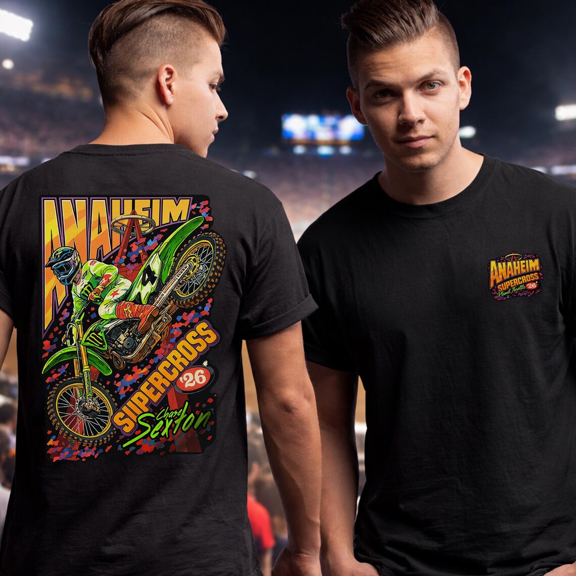 Supercross A1 Shirt, Anaheim 2026, Angel Stadium, Vintage Graphic Tee ...