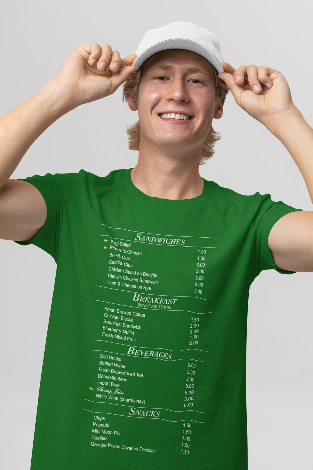 The Masters at Augusta National Golf Course Menu Shirt - Etsy