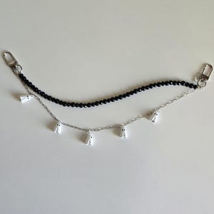 Ghost Bag Charm Chain | Halloween Bag Chain Accessory | Kawaii Spooky ...