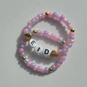 Eid Beaded Bracelets, Eid Mubarak Bead Bracelets, Eid Jewelry Gift ...