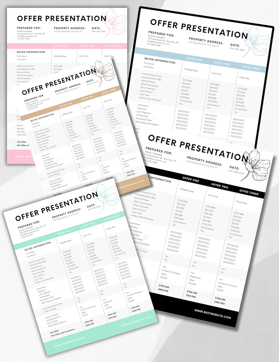 Real Estate Offer Presentation Template, Real Estate Agent Offer ...