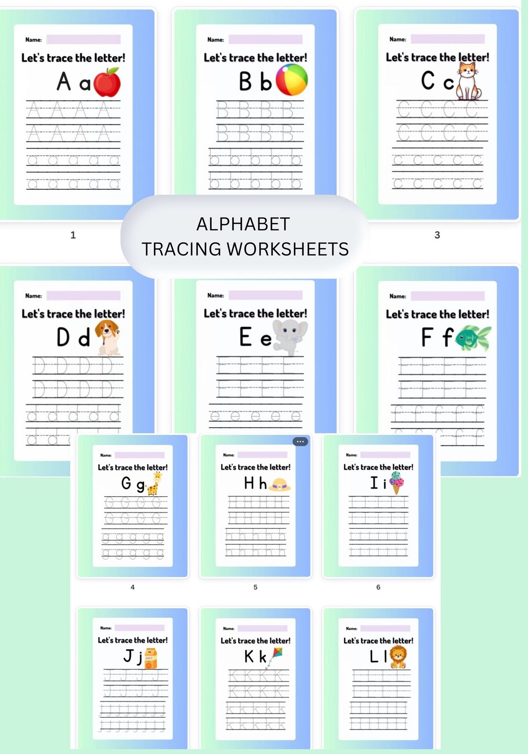 Learning ABC With Pre-k Worksheets Handwriting Practice, Alphabet ...