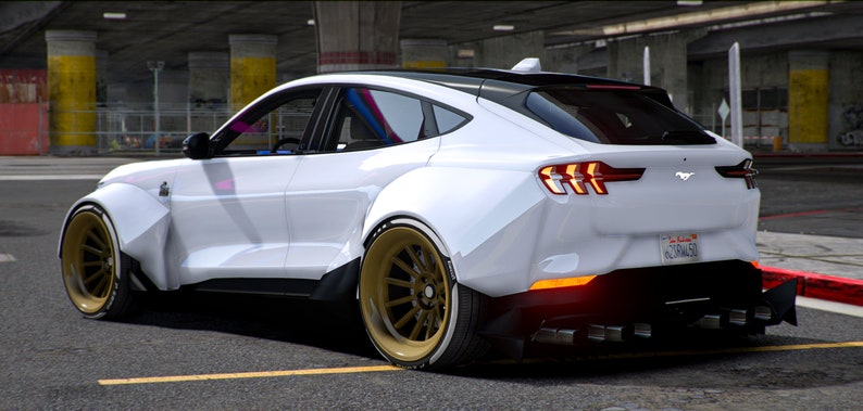 Car 23 Ford Mach-e Widebody Kit Fivem Grand Theft Auto 5 Optimized Mod ...