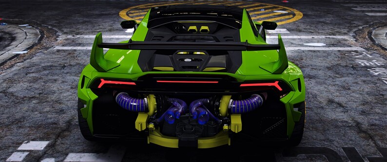 Car 133 Lamborghini Huracan Twin Turbo Widebody Fivem Grand Theft Auto ...