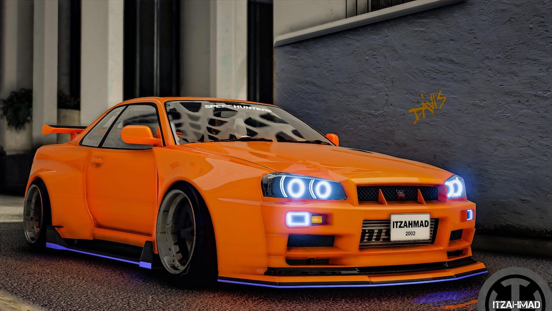 Car 272 Nissan Skyline GTR R34 Speed Hunter Edition Fivem Grand Theft ...