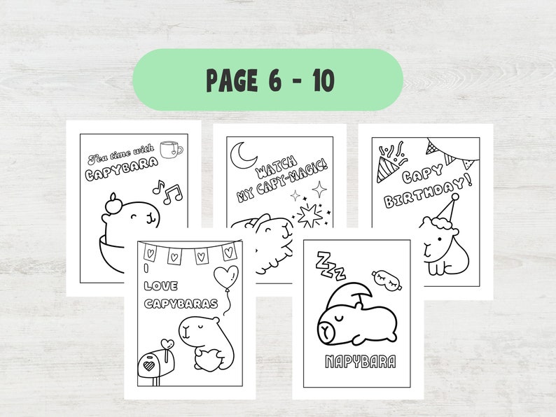 10 Capybara Coloring Pages Cute Capybara Coloring Pages for All Ages ...