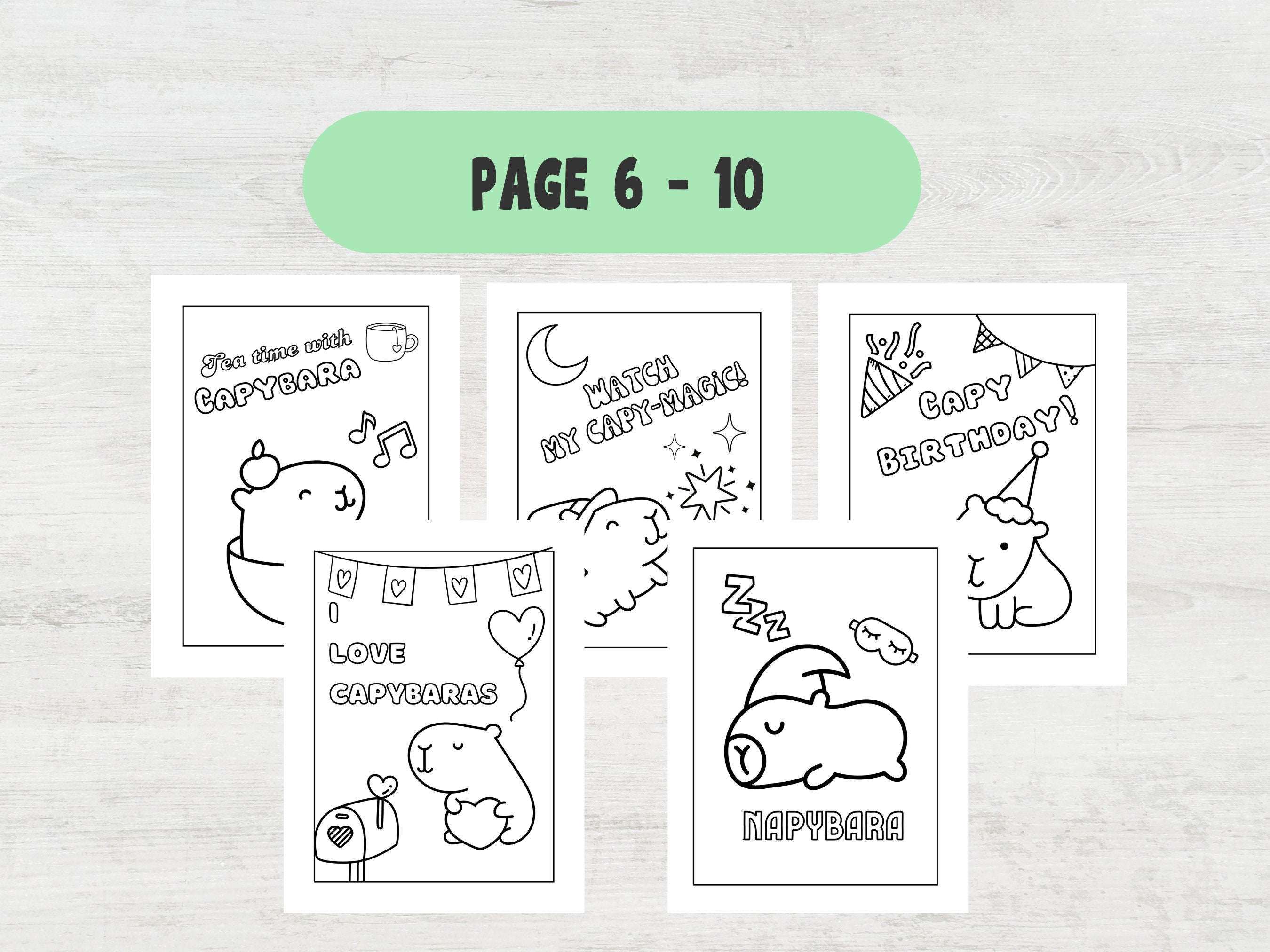 10 Capybara Coloring Pages Cute Capybara Coloring Pages for All Ages ...